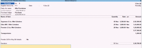 Master How To Handle Purchase Entry In Tally Prime